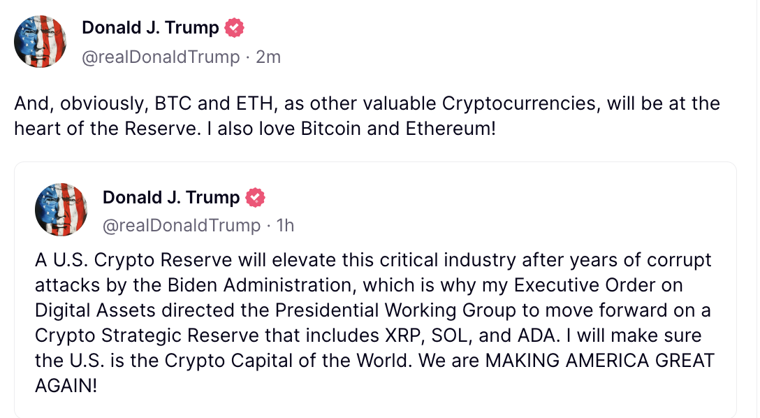 XRP Jumps 40%, SOL 70% as President Trump Confirms “Crypto Strategic ...