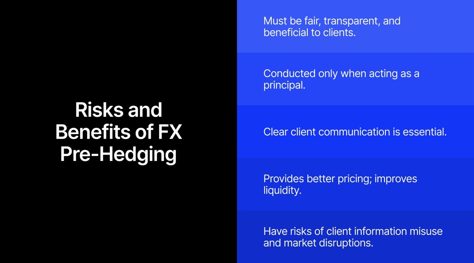 Pre-Hedging in FX: Balancing Risk and Transparency Without Any ...