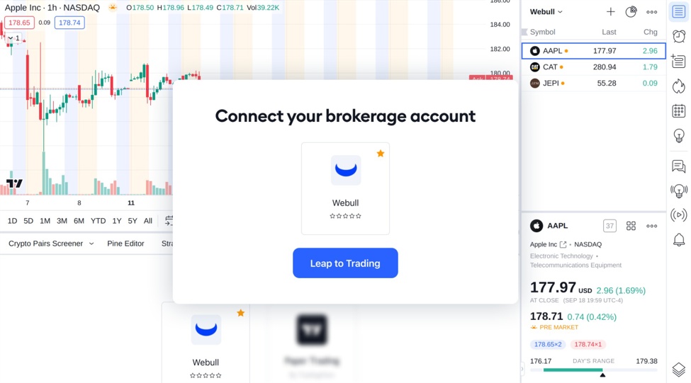 Webull Expands Collaboration with TradingView